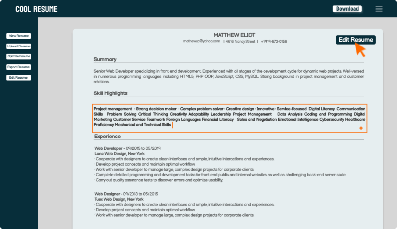 ResumeBuilder – Qult Technologies